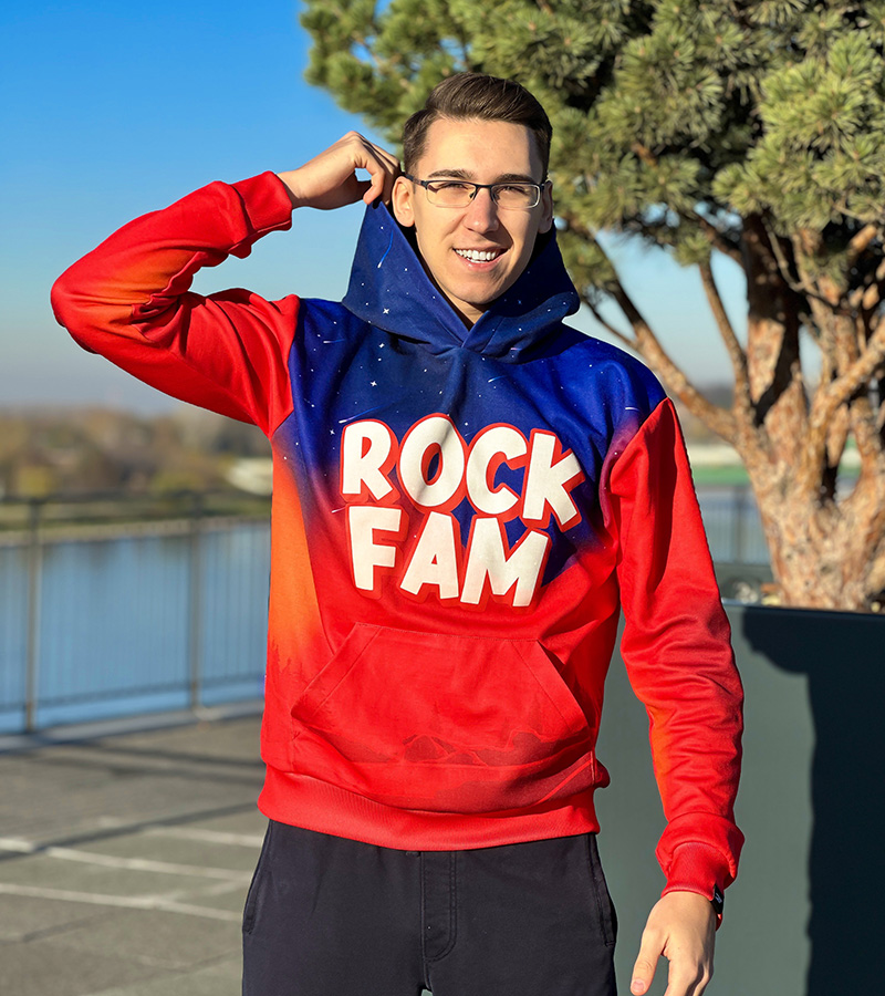 ROCKFAM CRVENI SVETLEĆI DUKS - RockFam Shop